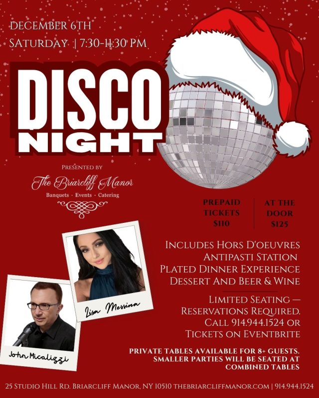 Disco Night with an Italian Twist Featuring Lisa Messina and John ...